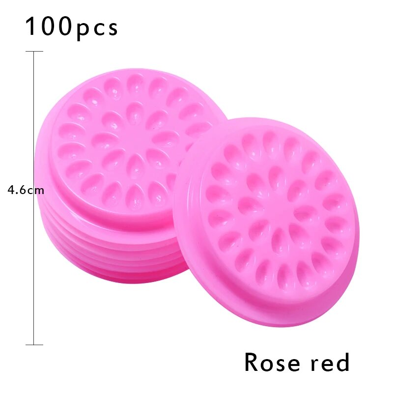 Yelix держатель для клея для ресниц rose red 4.6cm 100