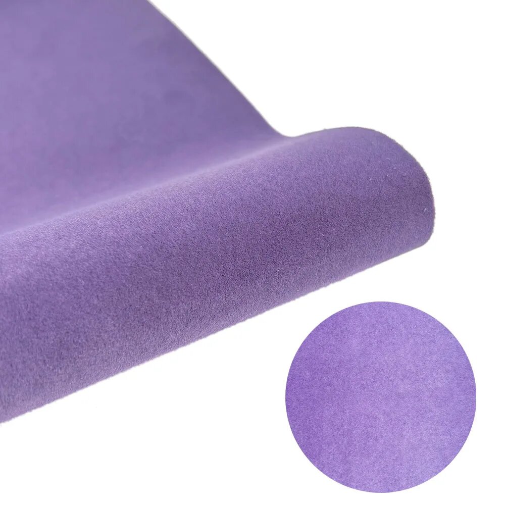 Самоотклеивающаяся велюровая пленка для рукоделия многоцветная 40x145 см фиолетовый
