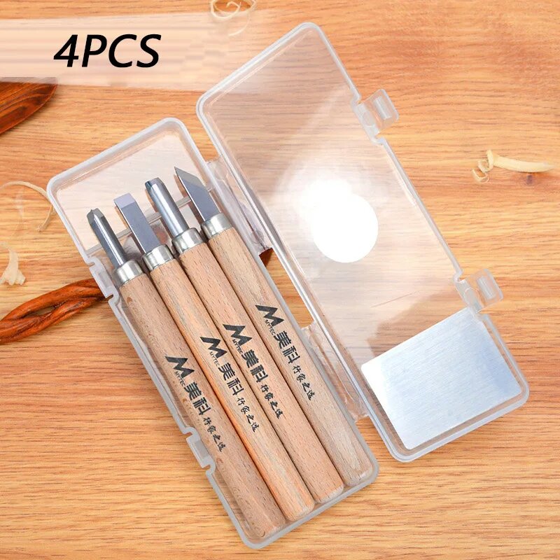 Набор ножей для резьбы из легированной стали 12 шт. 4pcs