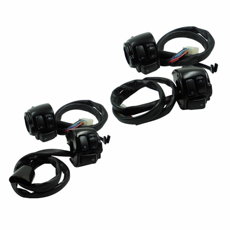 (1 пара) Мотоцикл 1 дюйм 25 мм руль управления переключатель черный