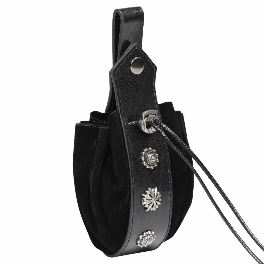 Кубики игральные кости для настольных игр, Сумка для игры в кости с цветочным узором в стиле викингов-черный