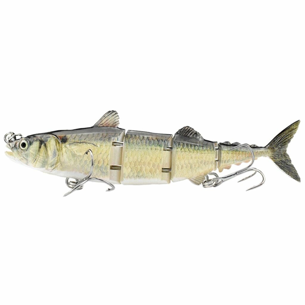 Приманки для ловли тунца, 4-сегментная шарнирная приманка для плавания, пресноводная и соленая вода