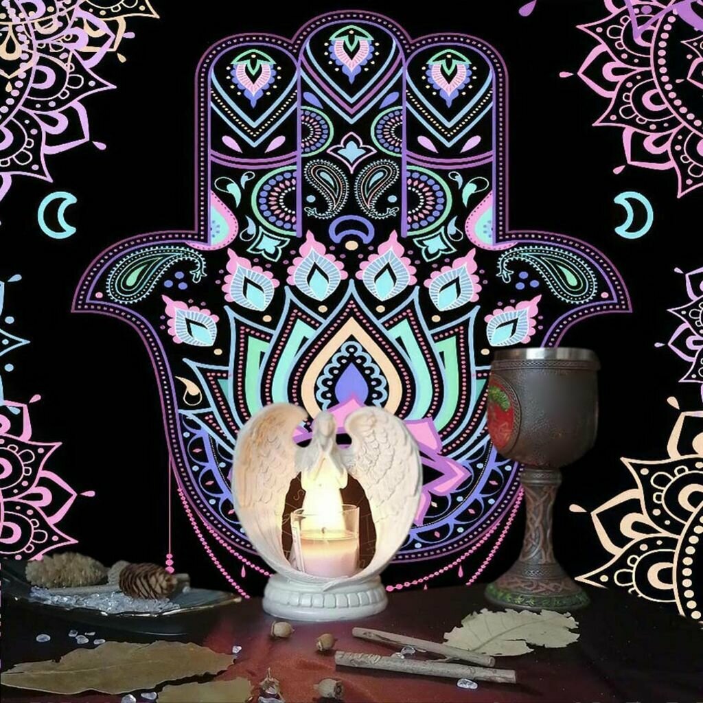 Скатерть Таро, духовные гадания, ткань Глаз Бога , стол для чтения, столовая, колдовские декорации