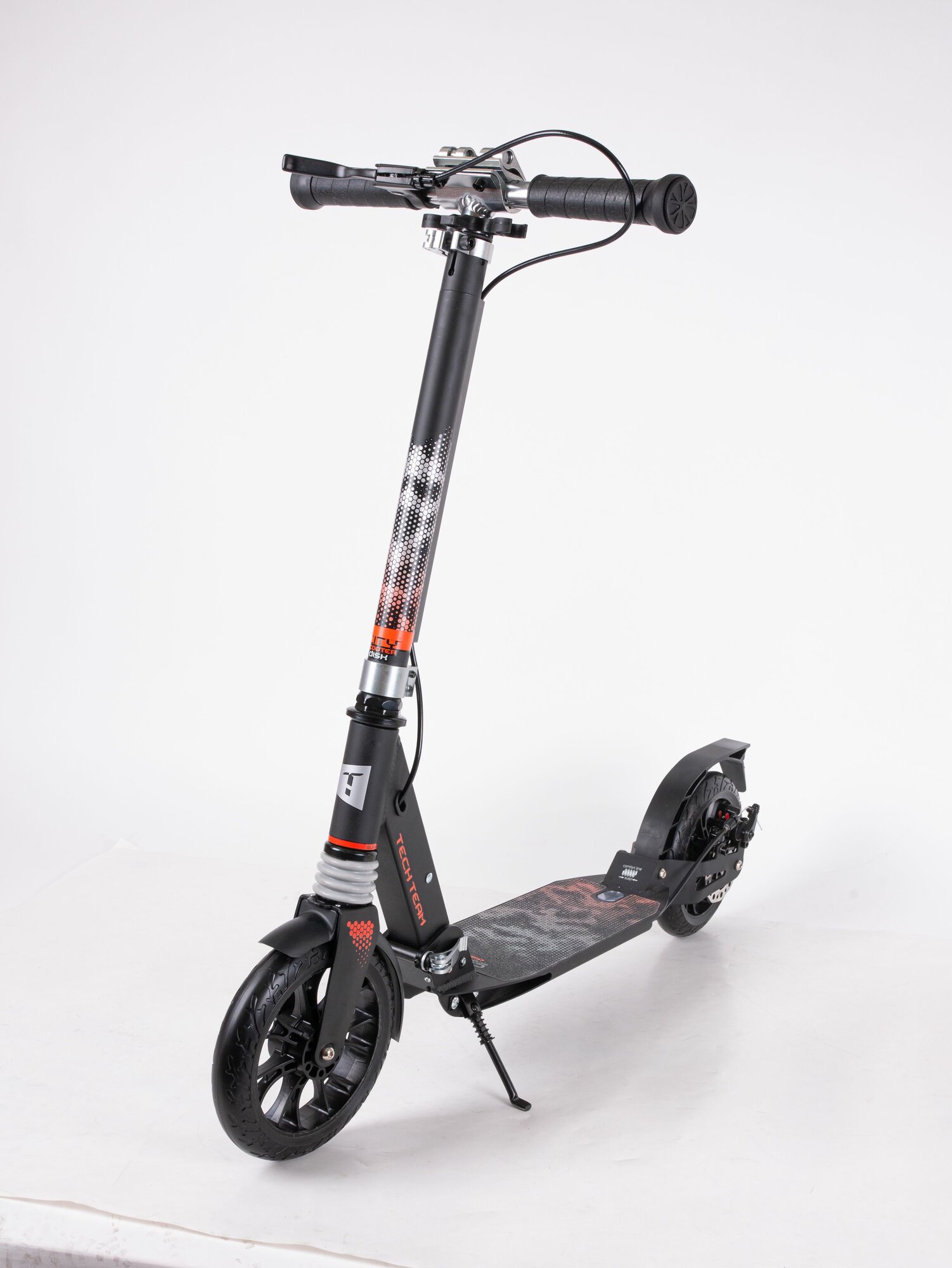 Городской самокат Tech Team City Scooter Disk Brake 2024 red