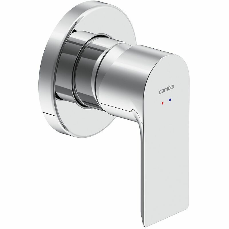 Смеситель для душа Damixa Apollo 477500000 хром, встраиваемый смеситель, керамический картридж Light Flow, инновационное покрытие High Gloss, Дания