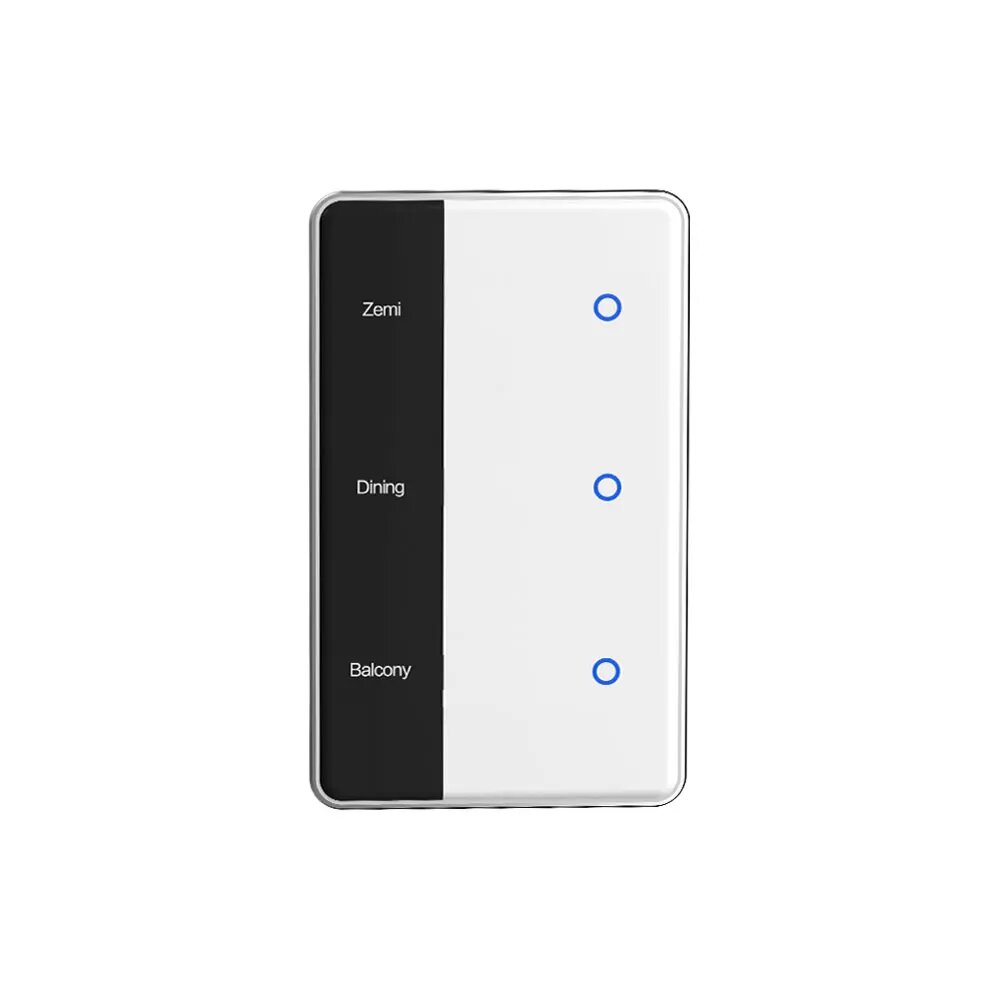 Zemismart умный выключатель с сенсорной панелью 3-Gang