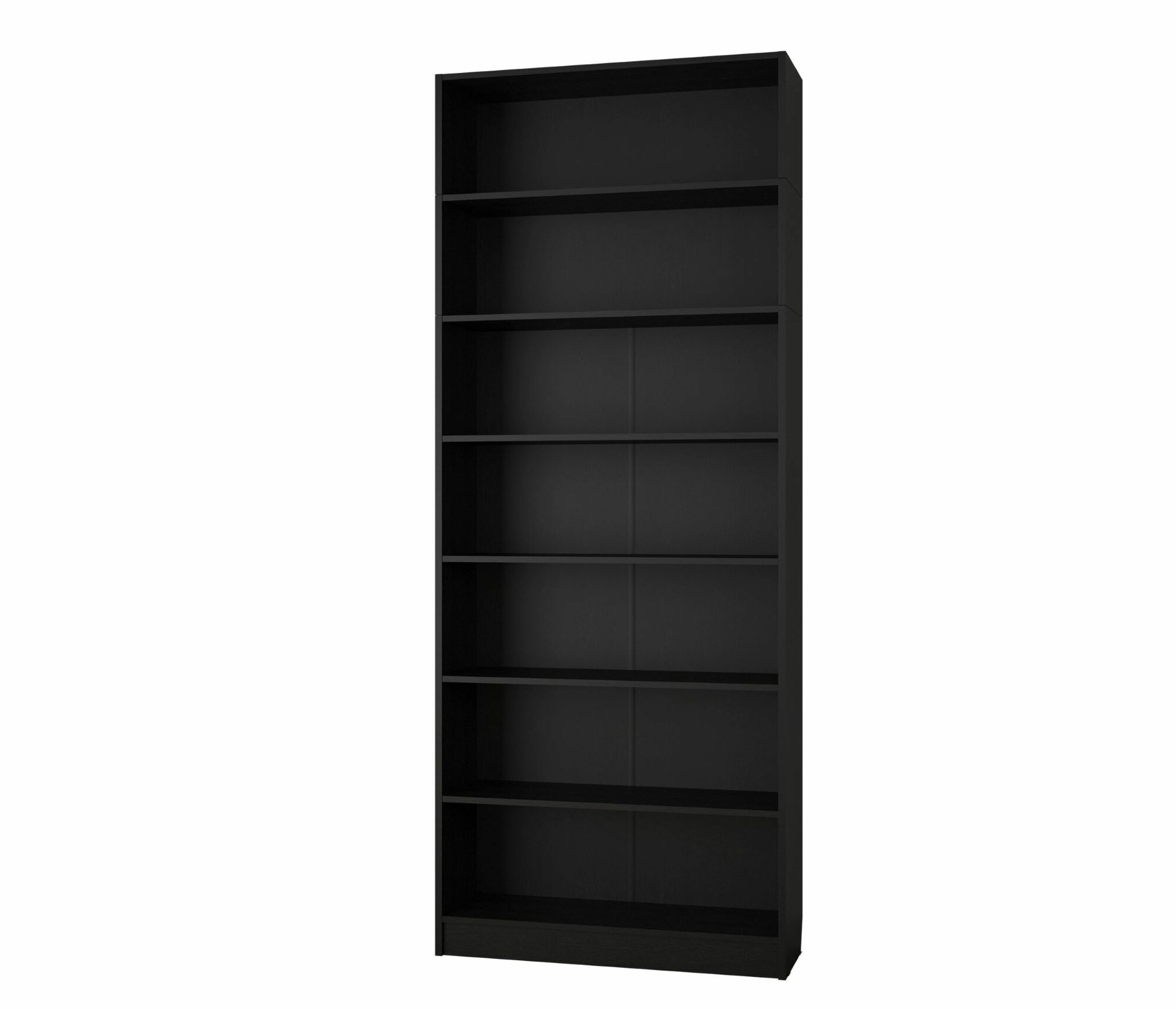 Стеллаж с надстройкой Бетти, венге цаво, 80х28х237 см, Крона Мебель, ЛДСП, с полками