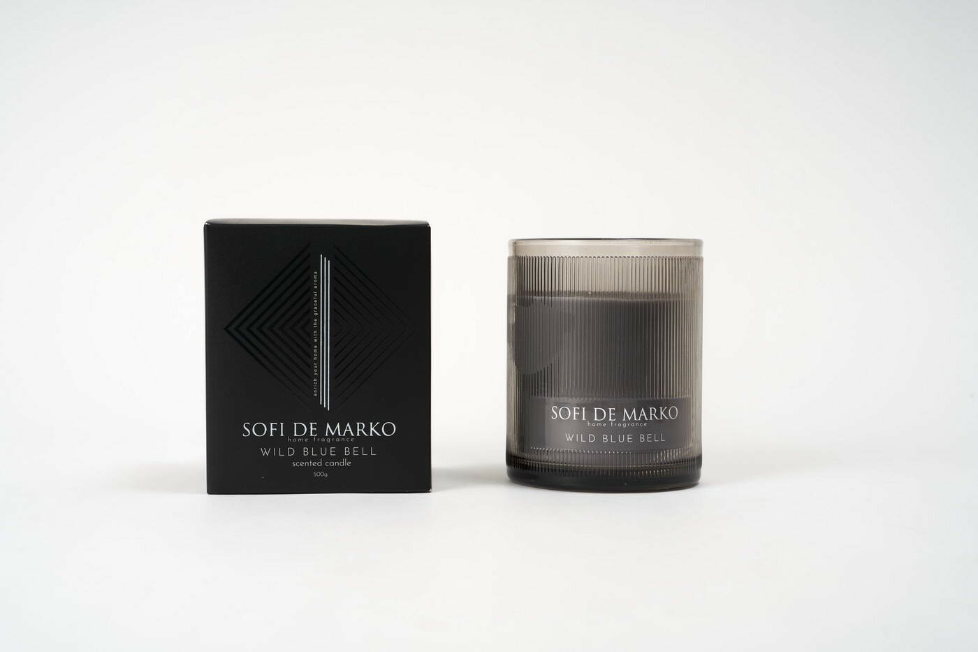 Свеча Sofi De Marko "Wild Blue Bell", воск Аромат: жасмин/ландыш/мускус/тонка/цветочный, 500 гр