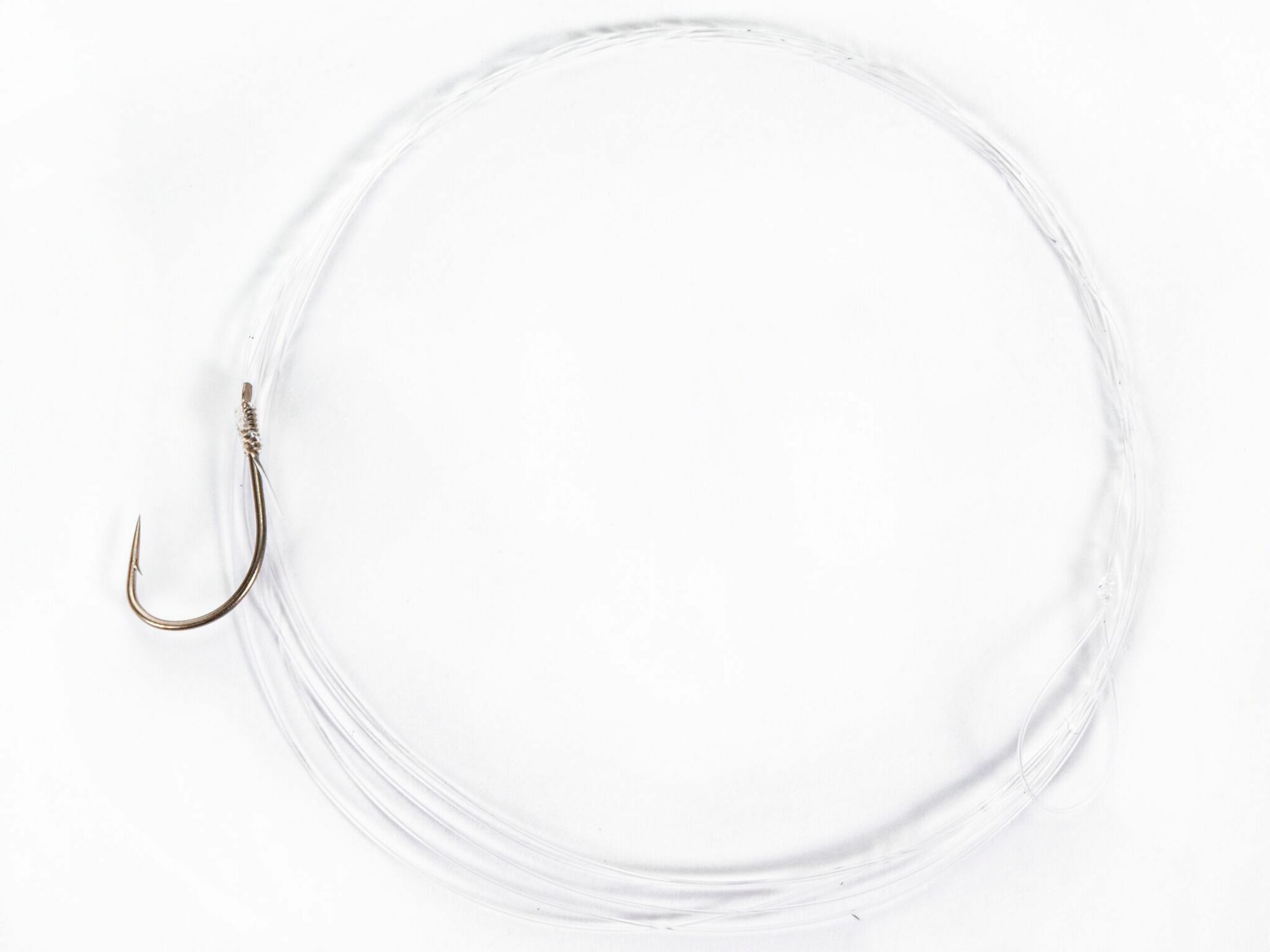 Крючки для рыбалки с поводком металлические набор на щуку и сома, Gamakatsu Booklet FEEDER STR 2030B разм. 12-0.20мм 80см 10шт, снасти карповые летние Япония