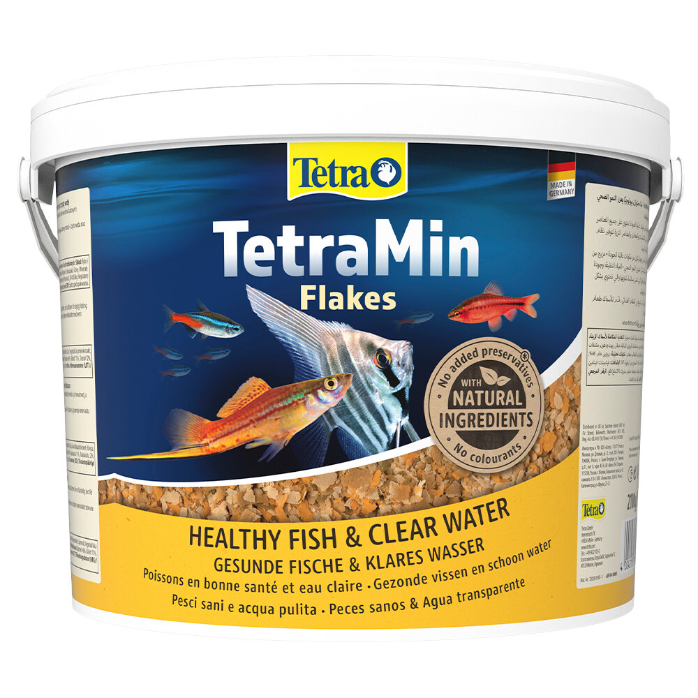Корм для рыб Tetra "TetraMin", для долгой жизни, для тропических рыб, хлопья, 10л