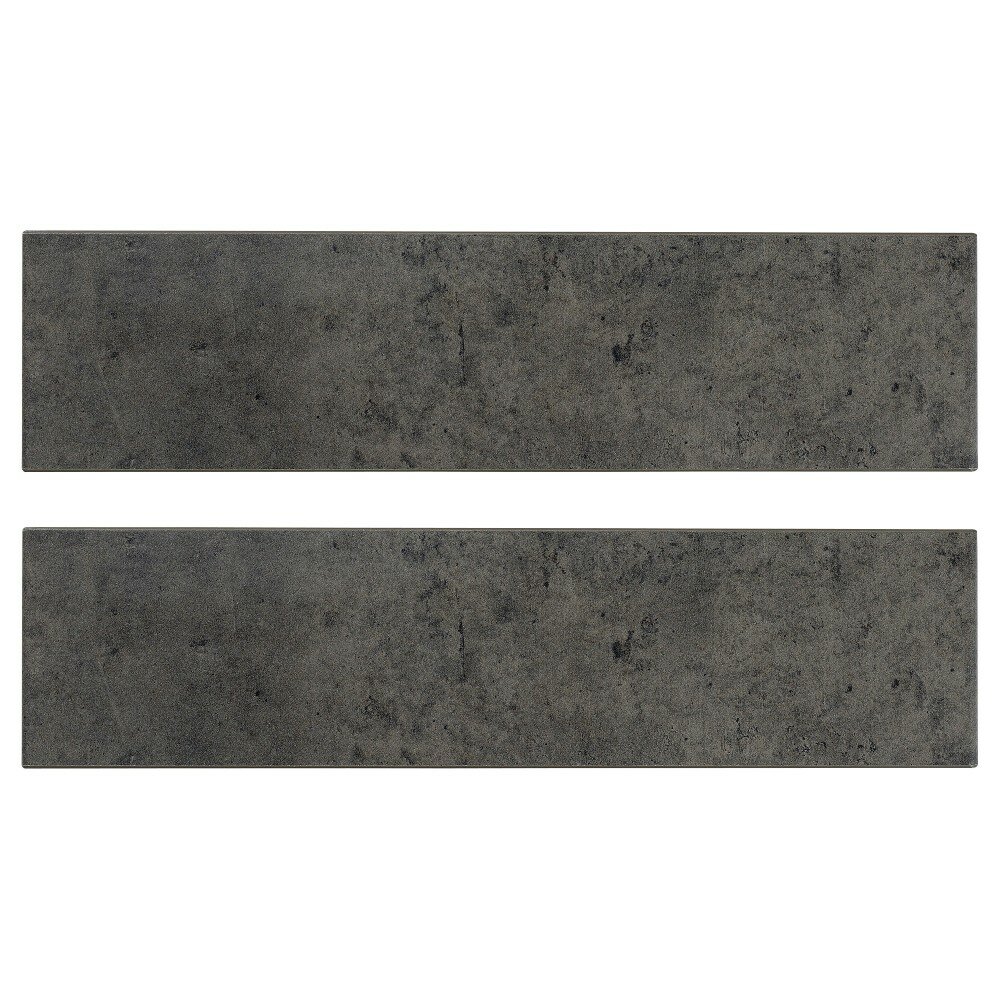 Фронтальная панель ящика 40x10 см KALHYTTAN/кальхюттан , темно-серый под бетон, 2 шт