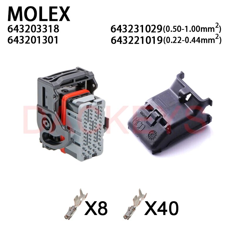 Разъем Molex ECU 48pin 643203318, 8 клемм