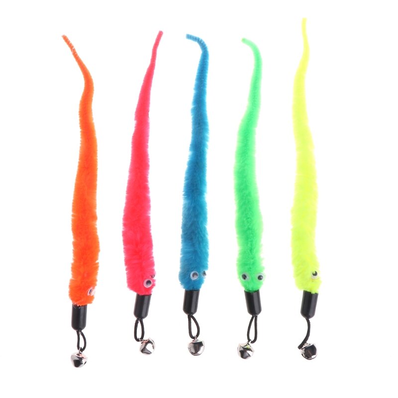 5 Штук Кошек Дразнящая Игрушка Плюшевая Замена Интерактивным Кошкам Игрушка Для Ловли Из Засады Дразнящий Улов Игрушка Перо Аксессуар