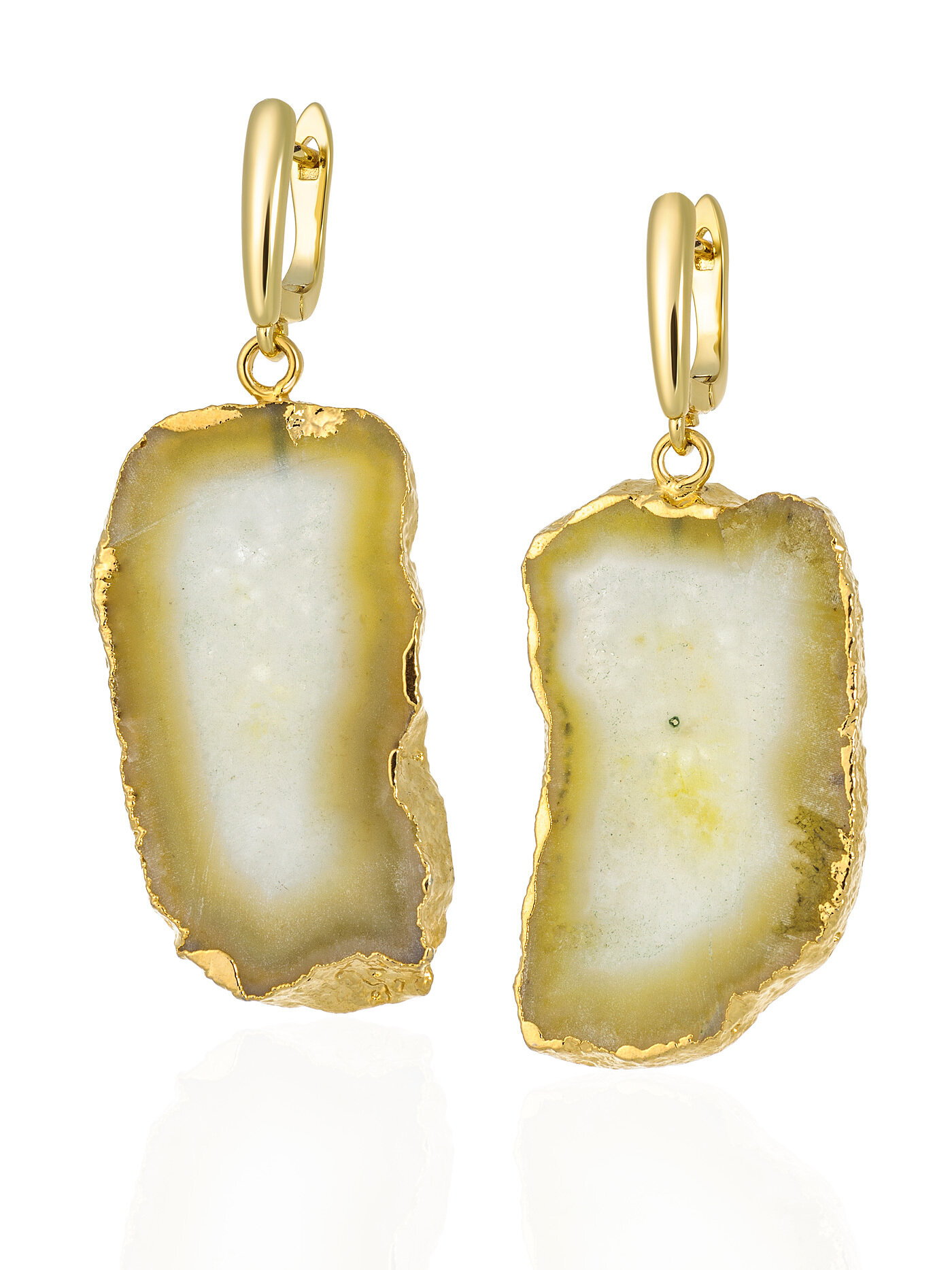 Серьги с подвесками, агат