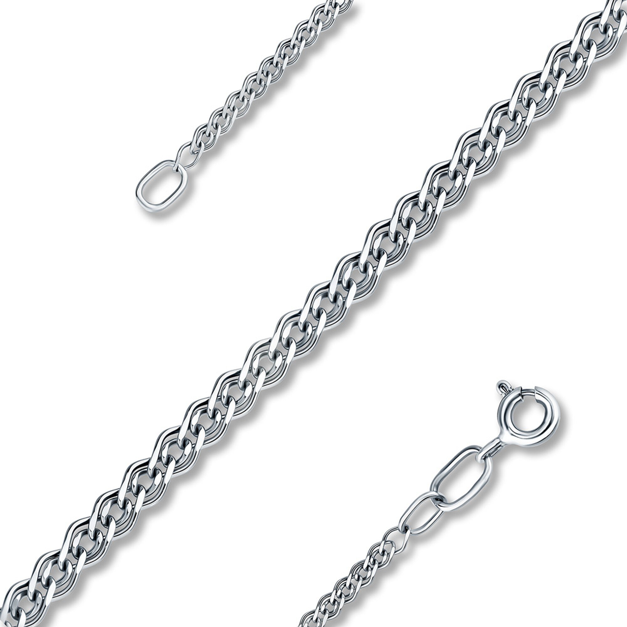 Цепь белое золото, 585 проба