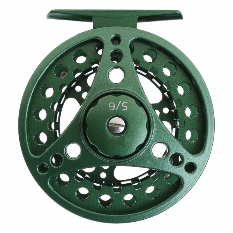 Легкая катушка для нахлыстовой ловли форели, Зеленый - 5 6