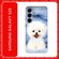 Чехол на Samsung Galaxy S25 / Самсунг S25 с принтом Белый пёсик