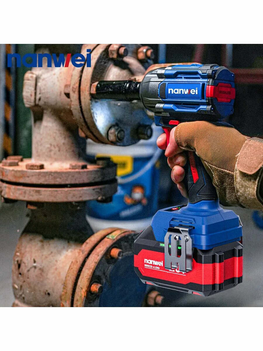 Гайковерт аккумуляторный ударный мощный профессиональный