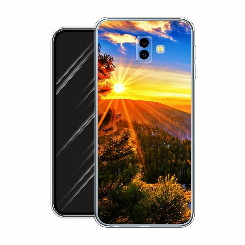 Чехол на Samsung Galaxy J6 + / Самсунг Галакси J6 Плюс 2018 с принтом Восход 4 — фото 1