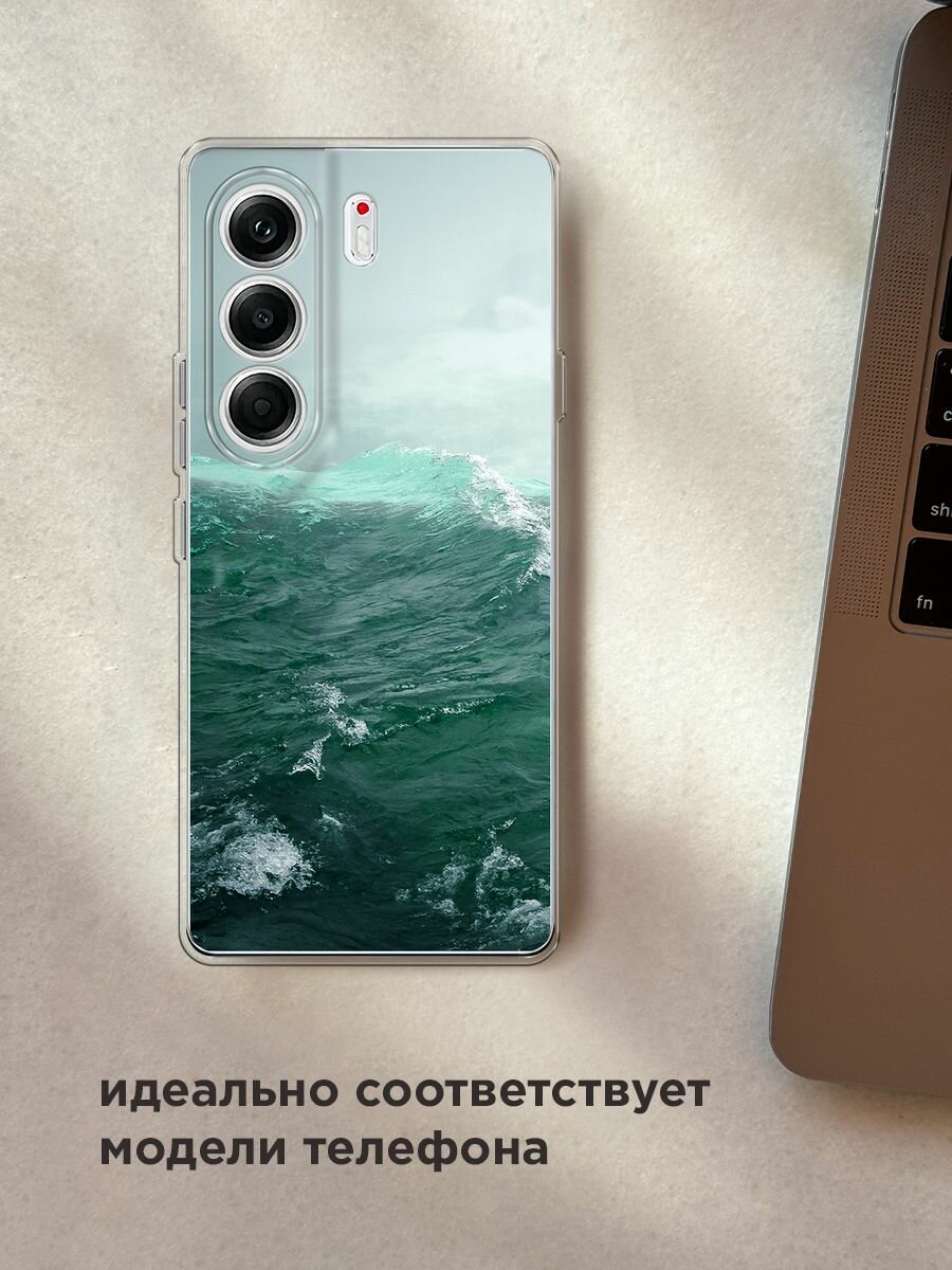 Чехол на Tecno Camon 40 Pro 5G / Текно Камон 40 Про 5G с принтом "Волны 12" — фото 1