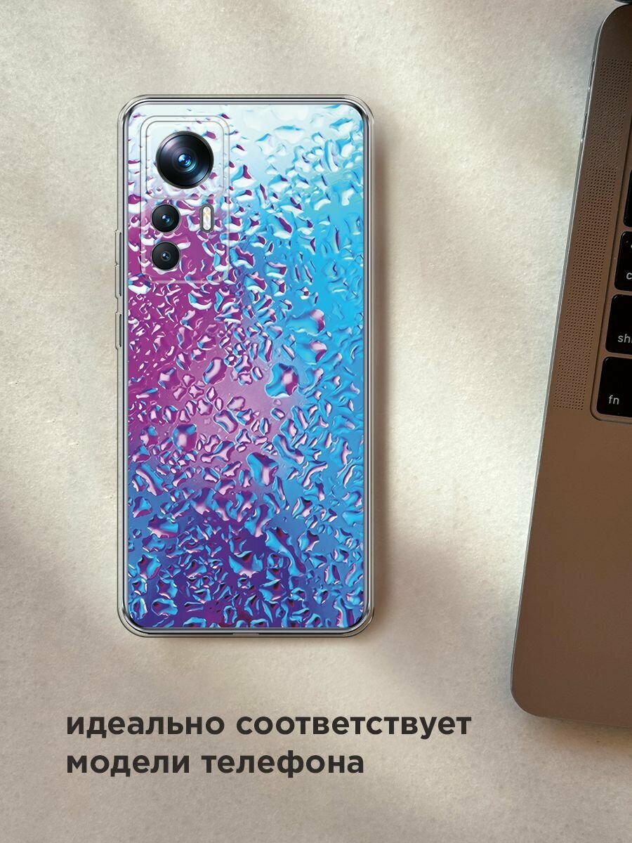 Чехол на Xiaomi 12T Pro / Сяоми 12T Про с принтом "Капли на стекле" — фото 1