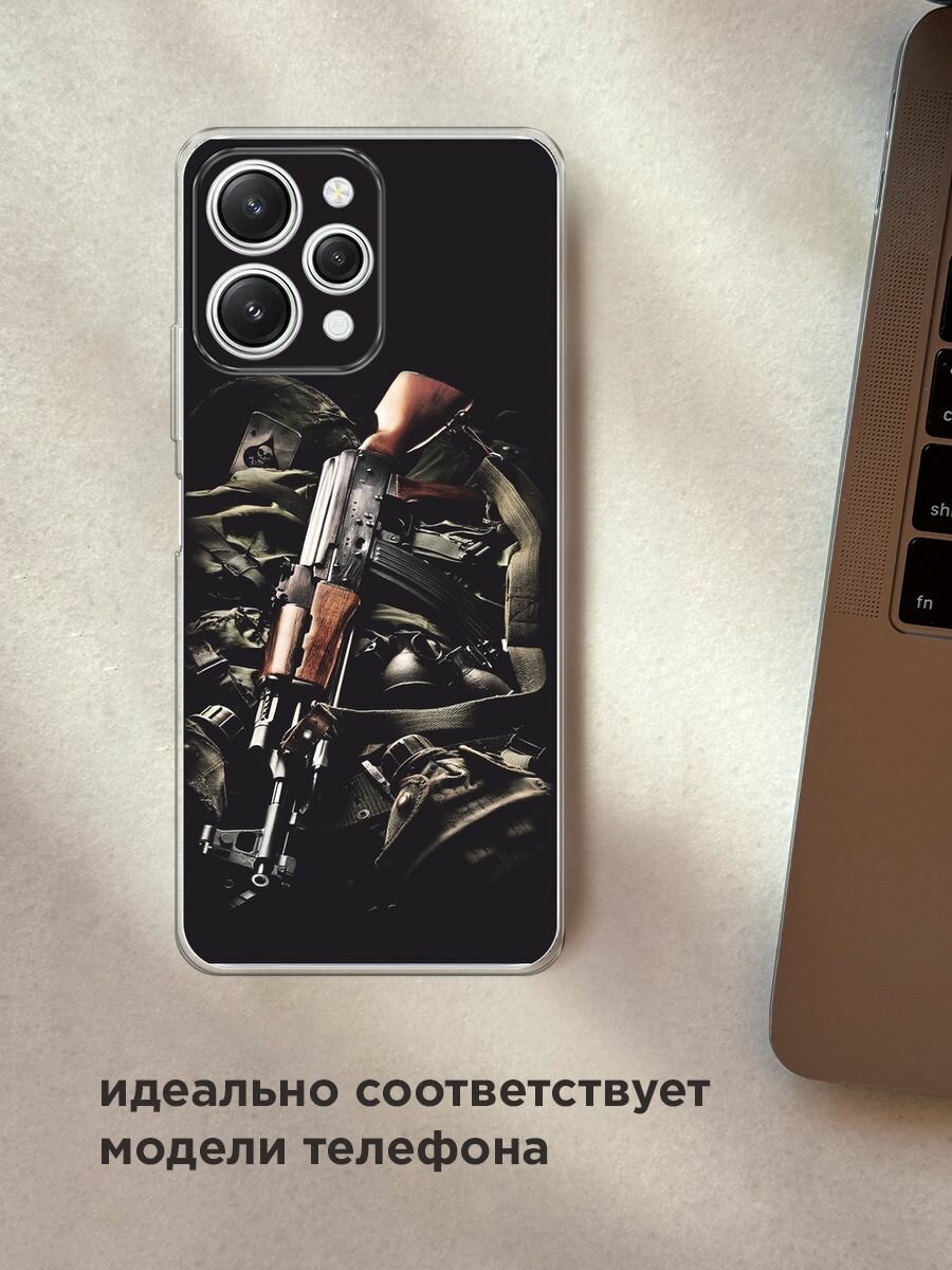 Чехол на Xiaomi Redmi 12 5G / Сяоми Редми 12 5G с принтом "Автомат" — фото 1