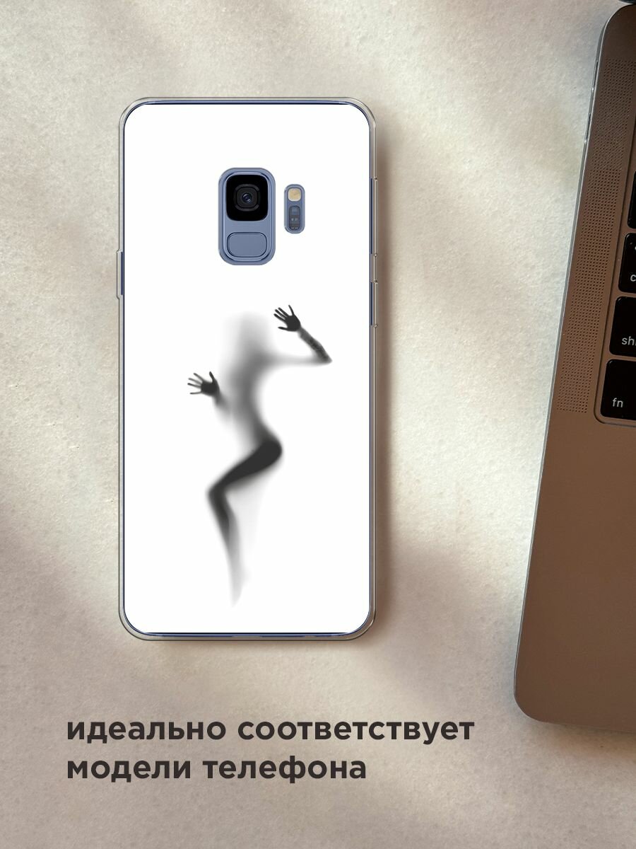 Чехол на Samsung Galaxy S9 / Самсунг Галакси С9 с принтом "Девушка в душе" — фото 1