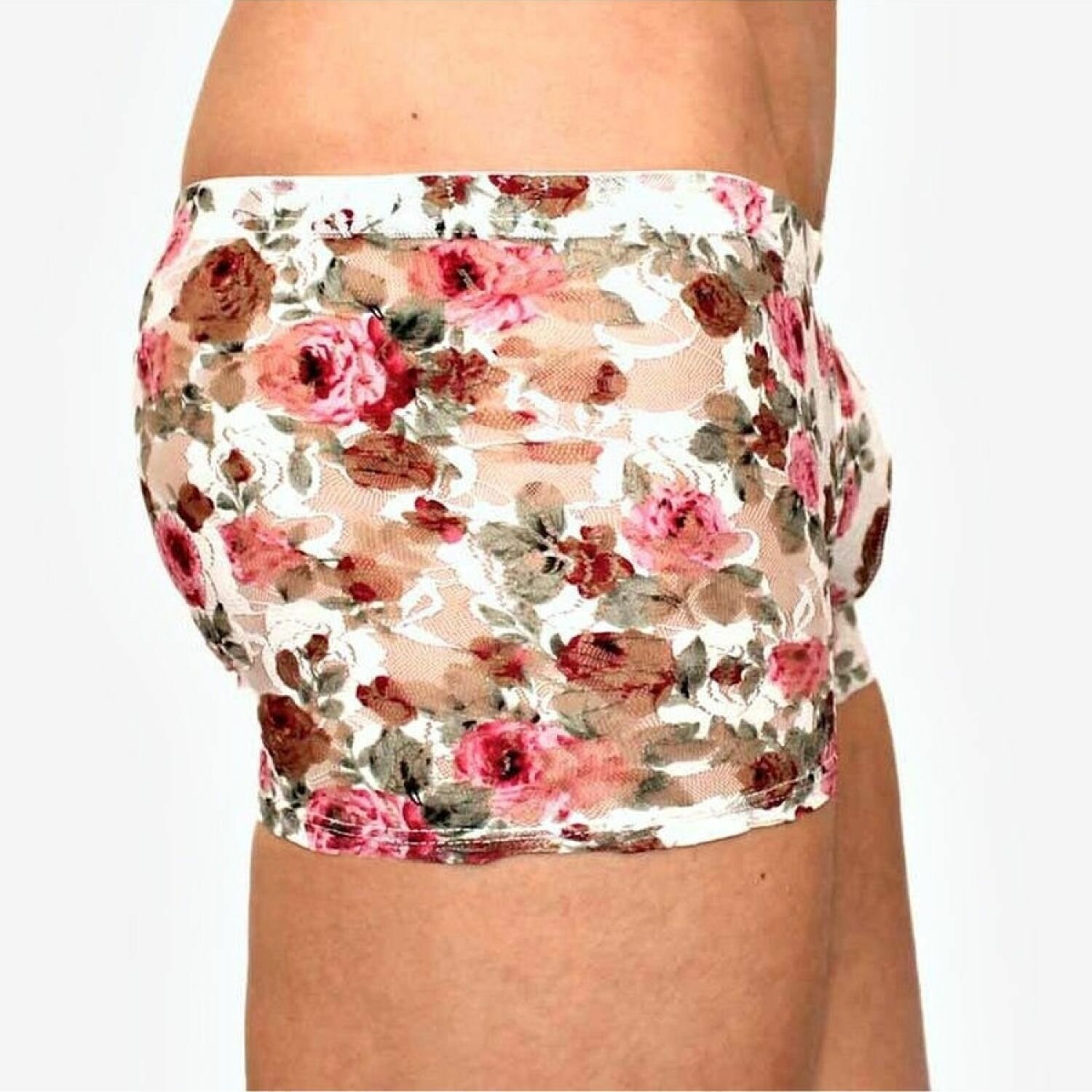 Трусы Сетчатые трусы-боксеры с розами