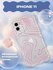 Чехол на Apple iPhone 11 / Айфон 11 с принтом Розовые волны, прозрачный