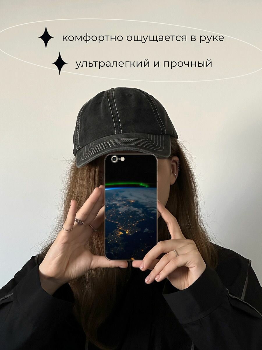 Чехол на Apple iPhone 6 Plus/6S Plus / Айфон 6 Плюс/Айфон 6С Плюс с принтом "Земля из космоса" — фото 1