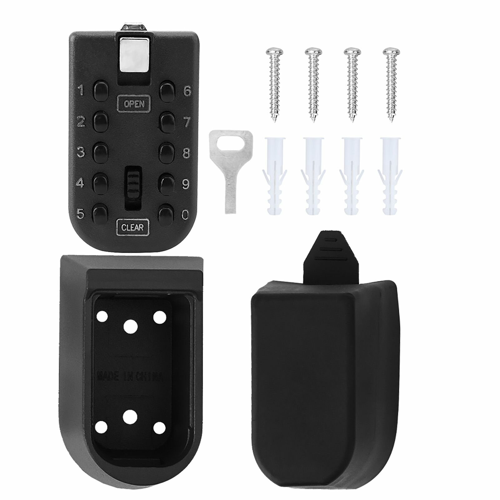 10-кнопочный цифровой ящик для ключей, водонепроницаемый, с паролем, настенный, безопасный
