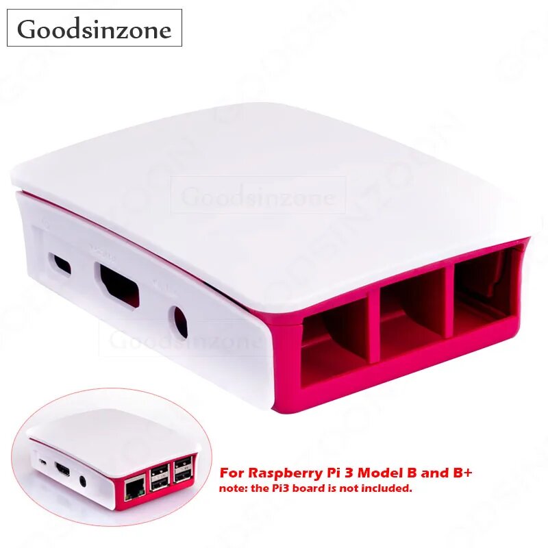 Чехол Goodsinzone для Raspberry Pi 3 красный/белый