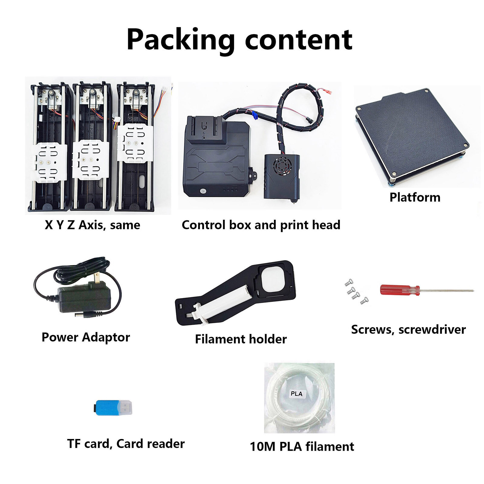 Детский 3D принтер, размер печати 100x100x100мм, тихий, мини