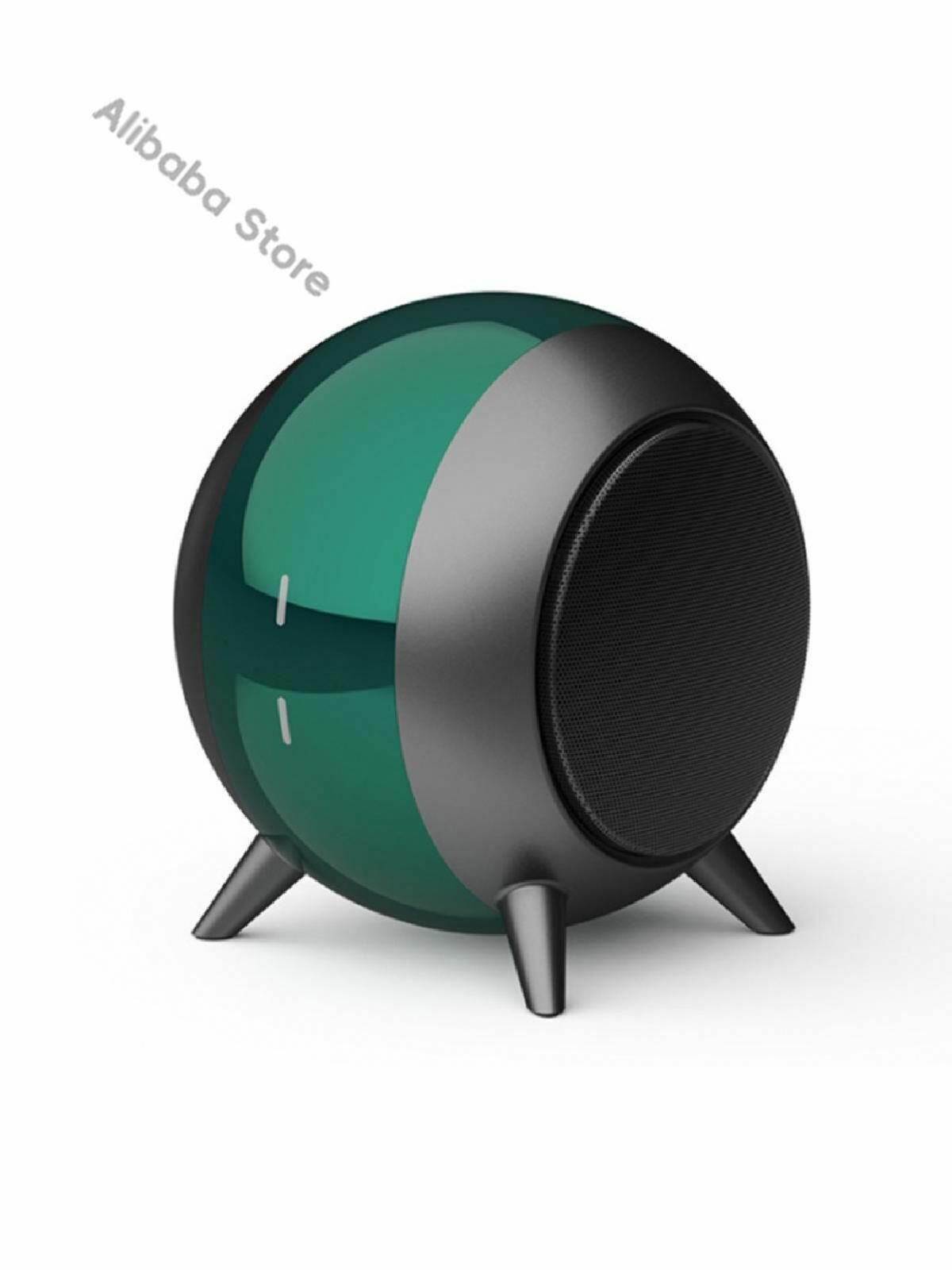 Умная колонка, Беспроводной динамик Bluetooth mini metal small steel cannon-Пластик-зеленый