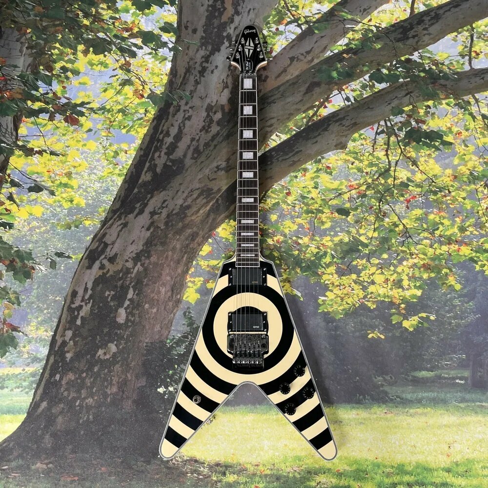 Электрогитара Электроакустическая Flying V 6-струнная_017 6-струнная