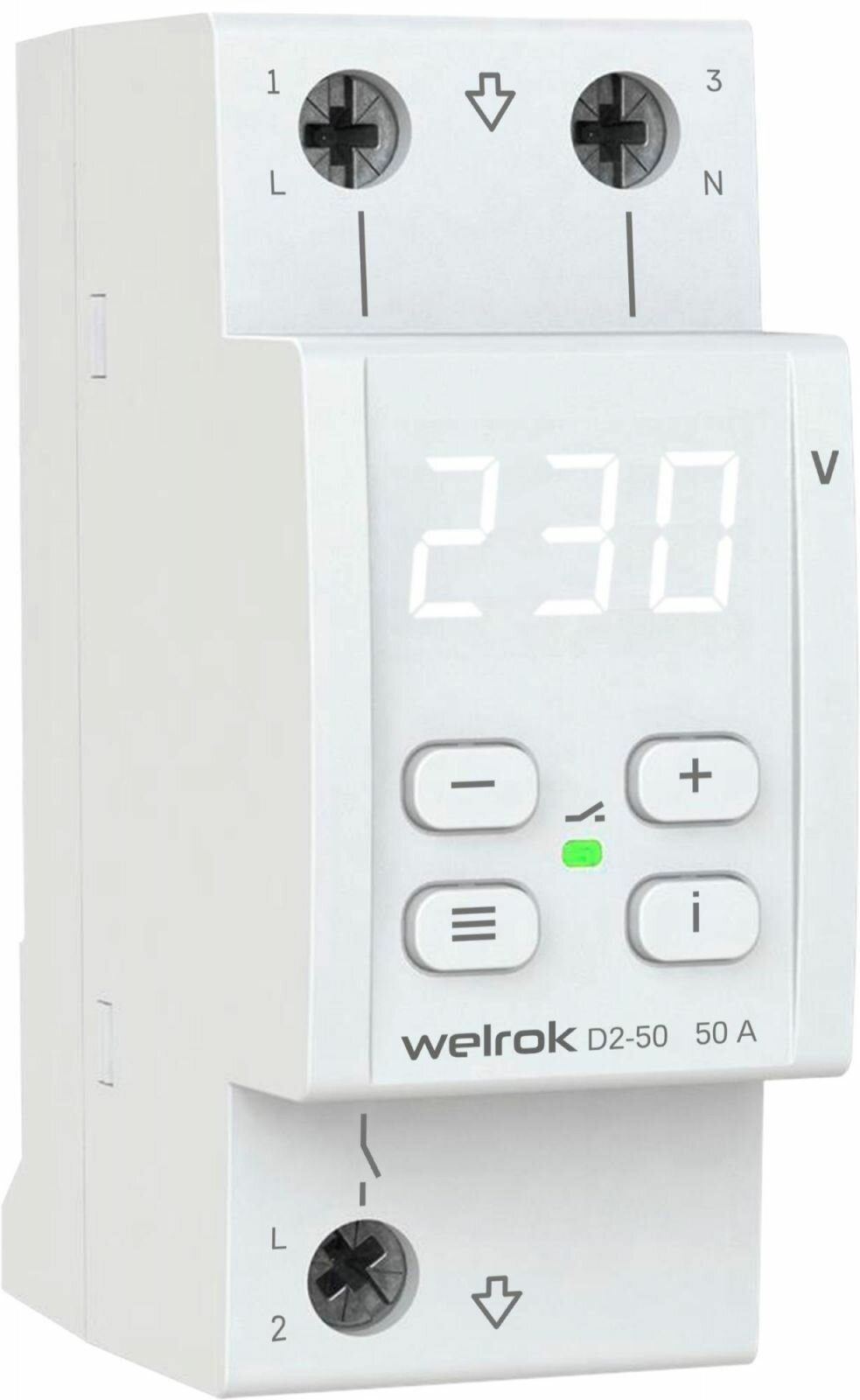 Реле Welrok для напряжения, D2-50, номинальный ток 50А