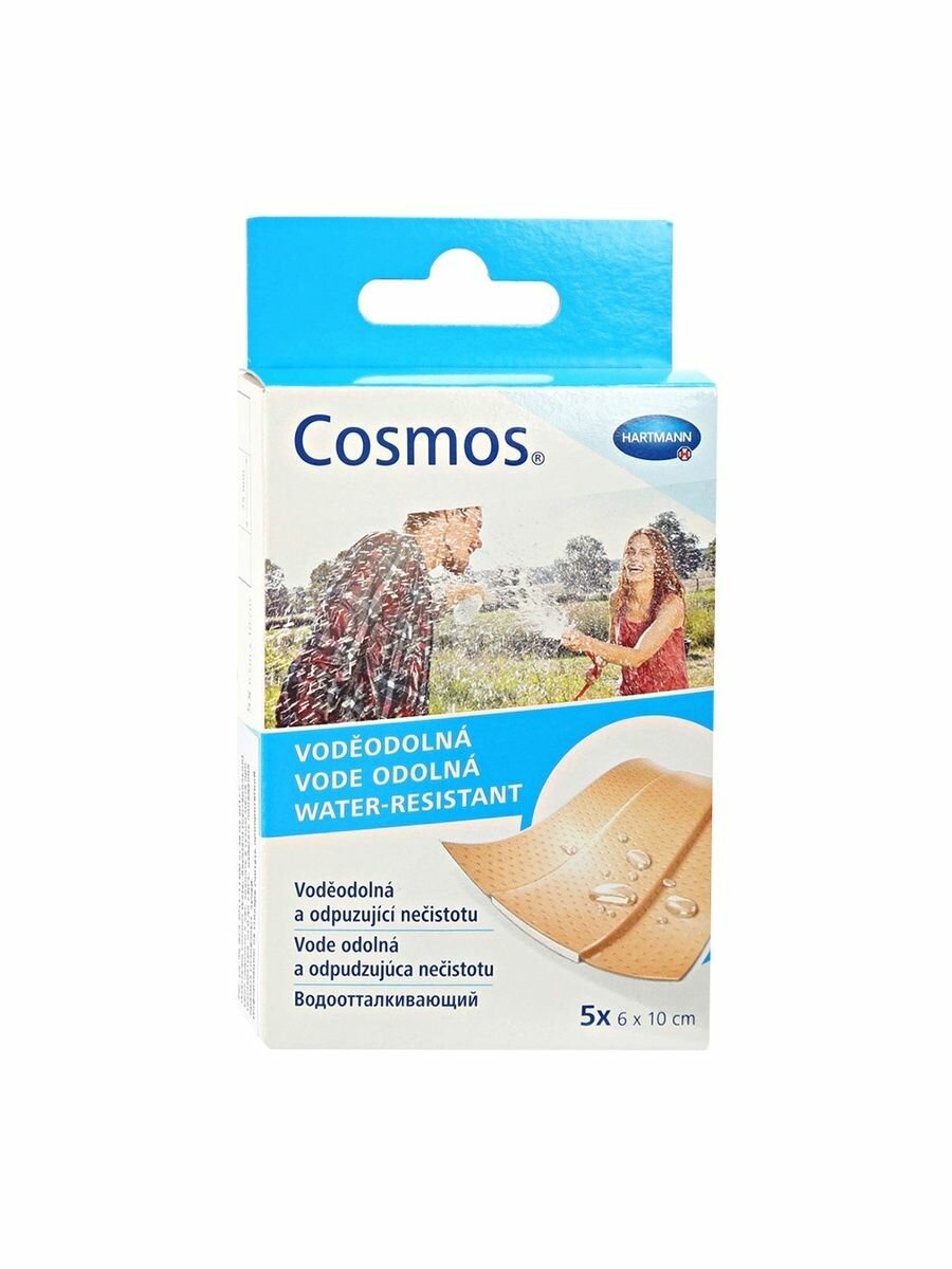 Пластырь Cosmos water resistant 6х10 см 5 шт