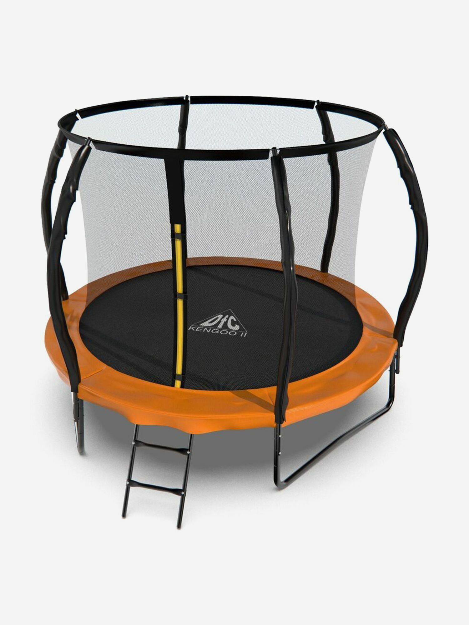 Батут DFC KENGOO II 8FT (244см), оранжевый/черный