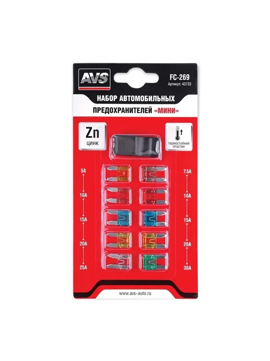 Безопасный набор мини-предохранителей для электроники