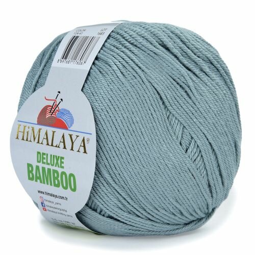 Пряжа Himalaya Deluxe Bamboo 124-41 (5 мотков по 100г/250м) дымчатая мята
