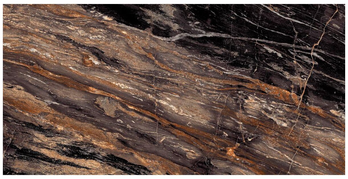 Керамическая плитка Laparet Disco коричневая 30х60 см для стен и пола глазурованная