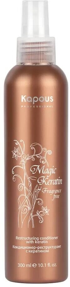 Кондиционер-реструктурант с кератином Kapous, серия "Magic Keratin", 300 мл