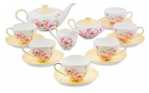 Чайный сервиз на 6 перс. Пионы (Torino Peony Pavone) JK- 82 113-451460