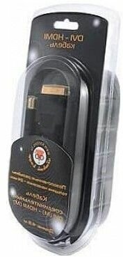 Кабель DVI-D single link Konoos KC-DVI-5, 19M/19M, 4.5м, черный, экран, позол. разъемы, феррит. кольца