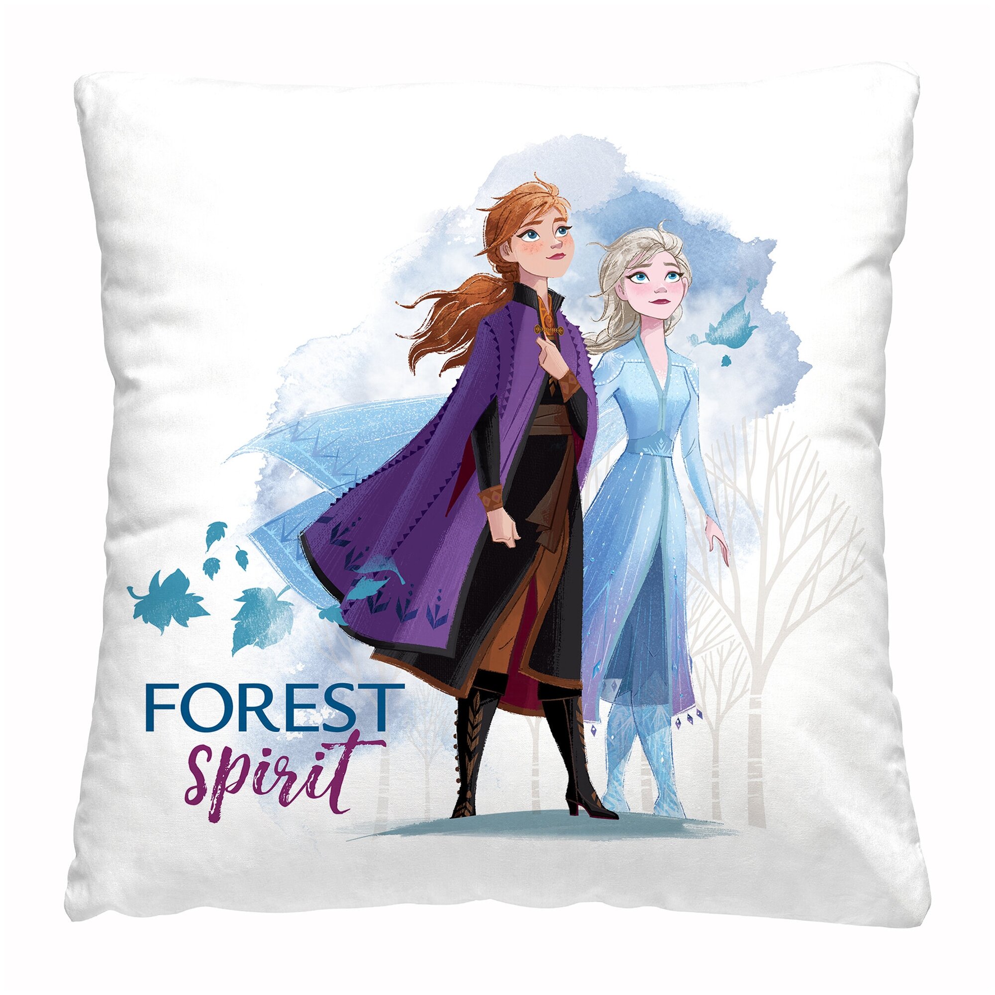 Подушка Нордтекс Disney Forest spirit 743899, 40x40 см, съемный чехол