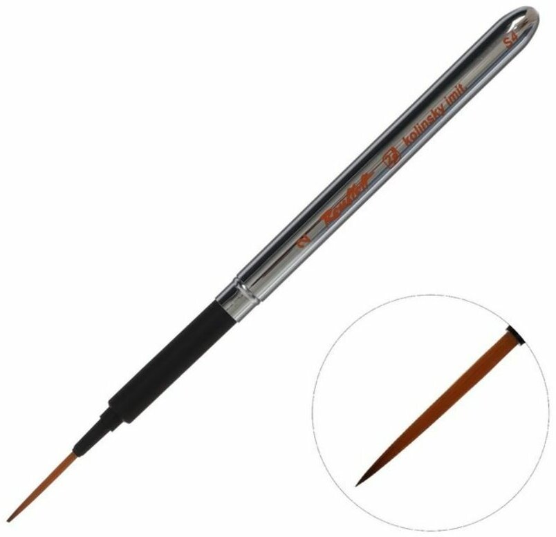 Кисть складная Roubloff имитация колонка лайнер №2 короткая ручка soft touch