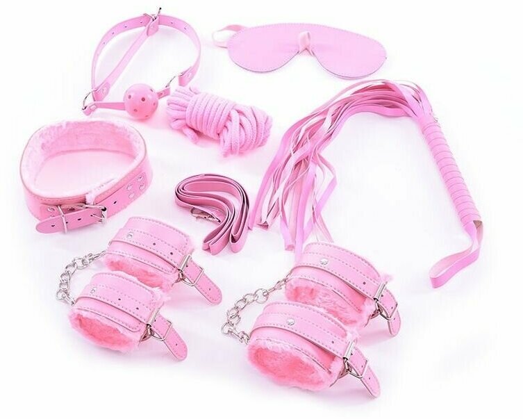 Набор для BDSM розовый.