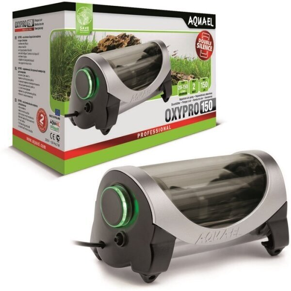 Компрессор Aquael Oxypro 150, бесшумный одноканальный 150л/ч (от 20 до 150л)