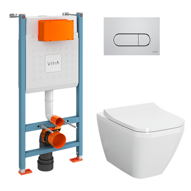 Комплект 4 в 1 Vitra Integra 9856B003-7207 с микролифтом, белый
