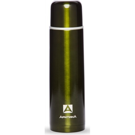 Термос Арктика с узким горлом 102-1000 зелёный, 1л, 28ч